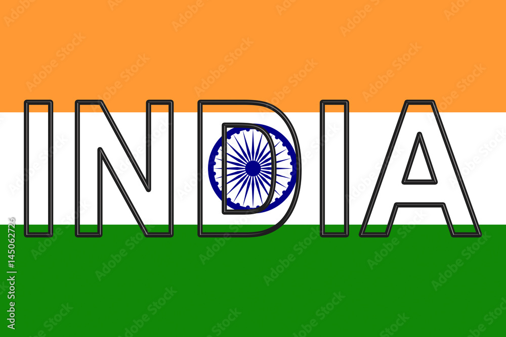 Flag Of India Word Stock Illustration Adobe Stock flag-of-india-word-stock-illustration-adobe-stock