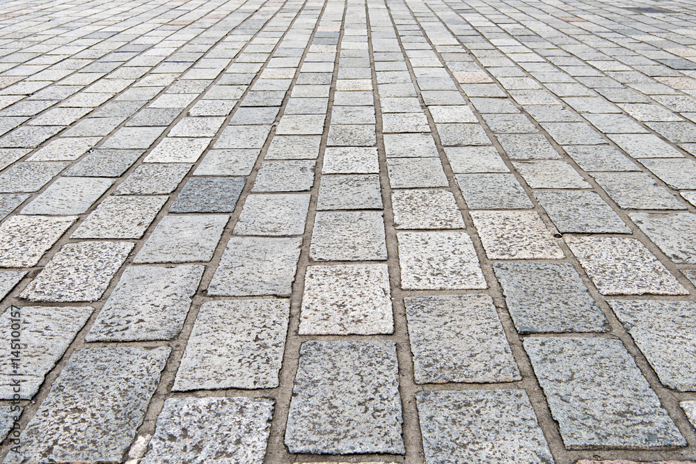 Vintage stone street road pavement texture Stock Photo | Adobe Stock