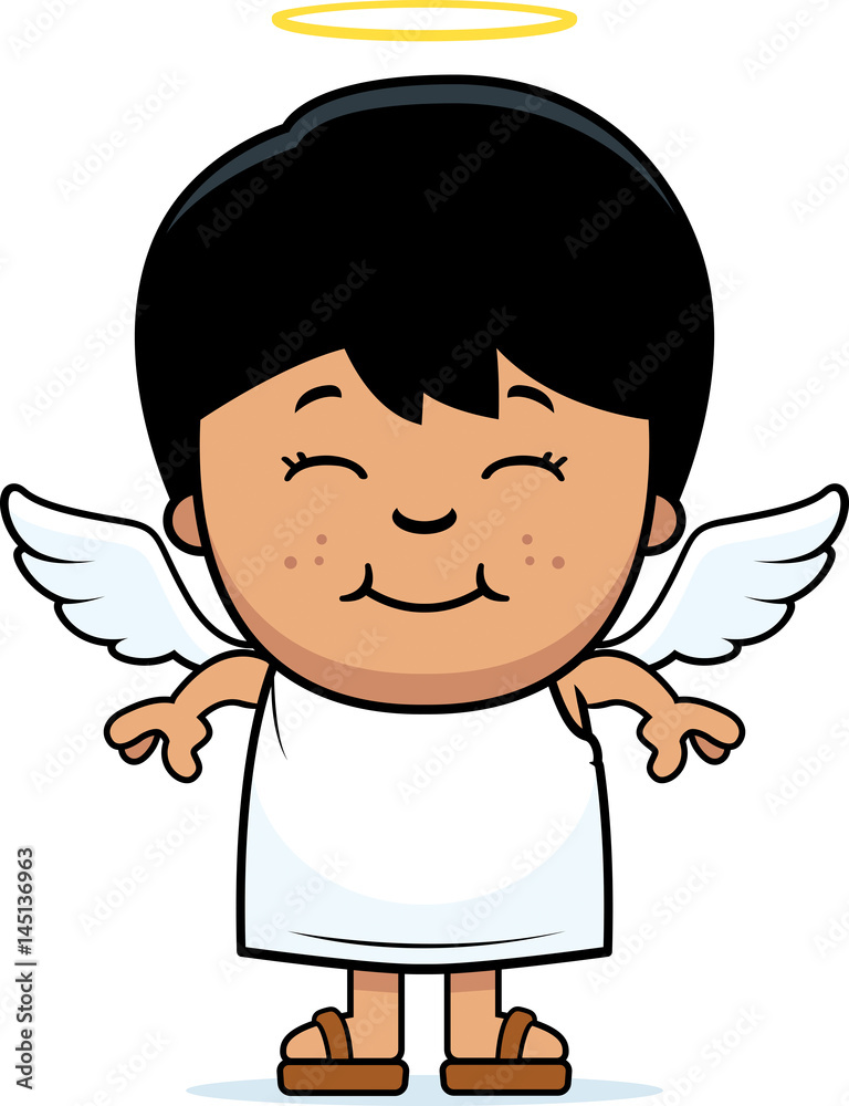 Child Angel Stock Vector | Adobe Stock