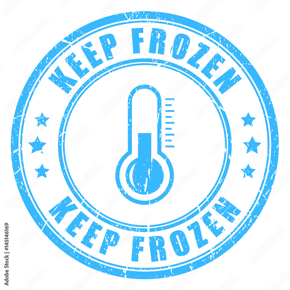 Keep frozen vector stamp Stock Vector | Adobe Stock