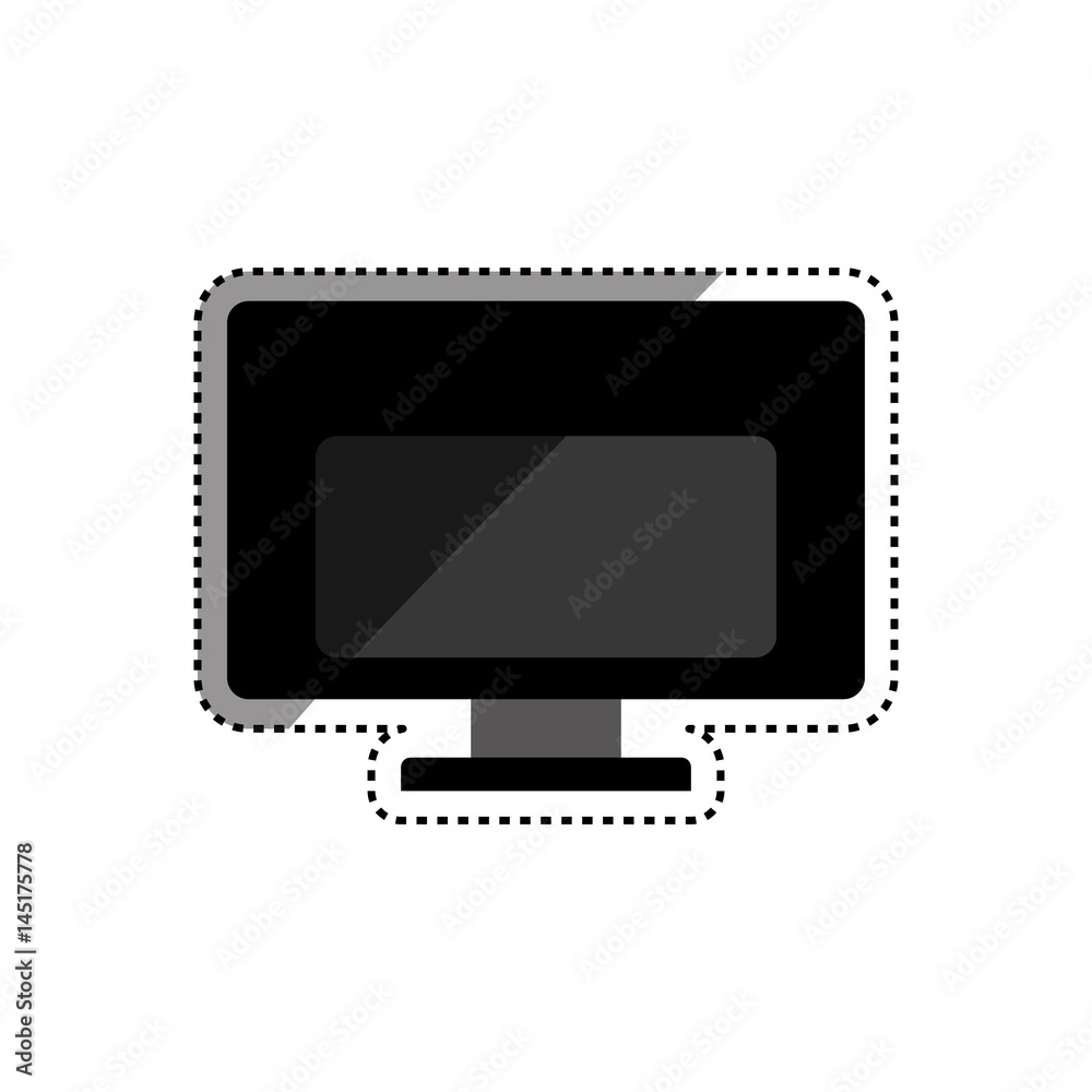 pc computer backwards technology vector icon illustration Stock 벡터 ...