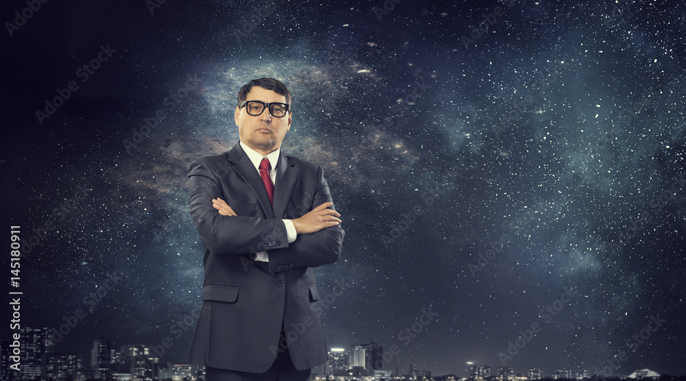 He is big boss . Mixed media Stock Photo | Adobe Stock