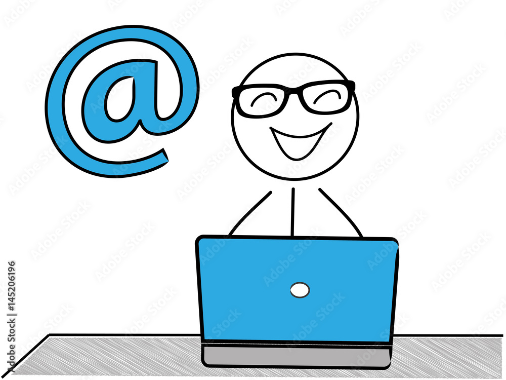 Email schreiben Stock Vector | Adobe Stock