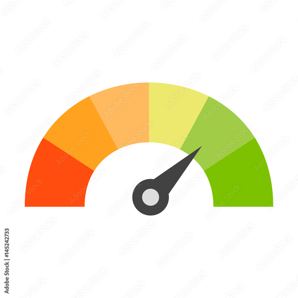 Credit score speedometer Stock Vector | Adobe Stock