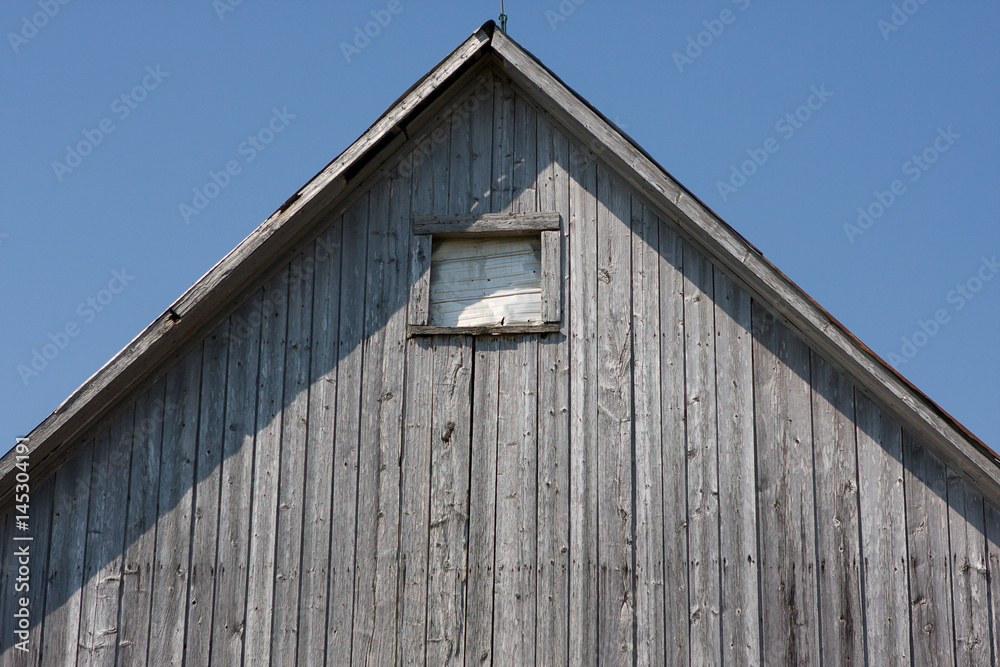 Roof and Gable End of Old Barn Stock Photo | Adobe Stock