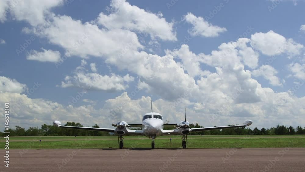 Piper Cheyenne I Turboprop Airplane Startup Starting Engine and ...