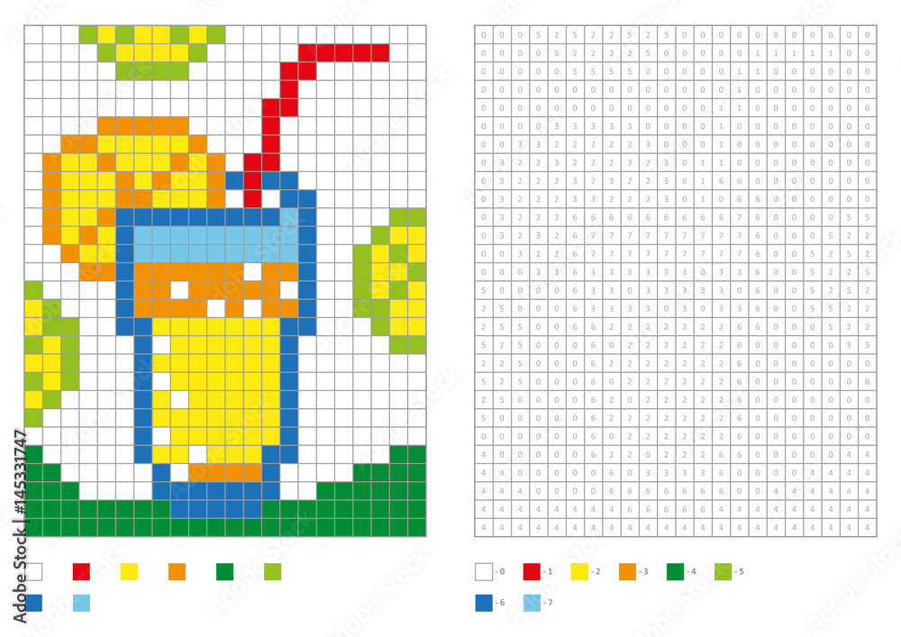 Pixel Coloring Pages