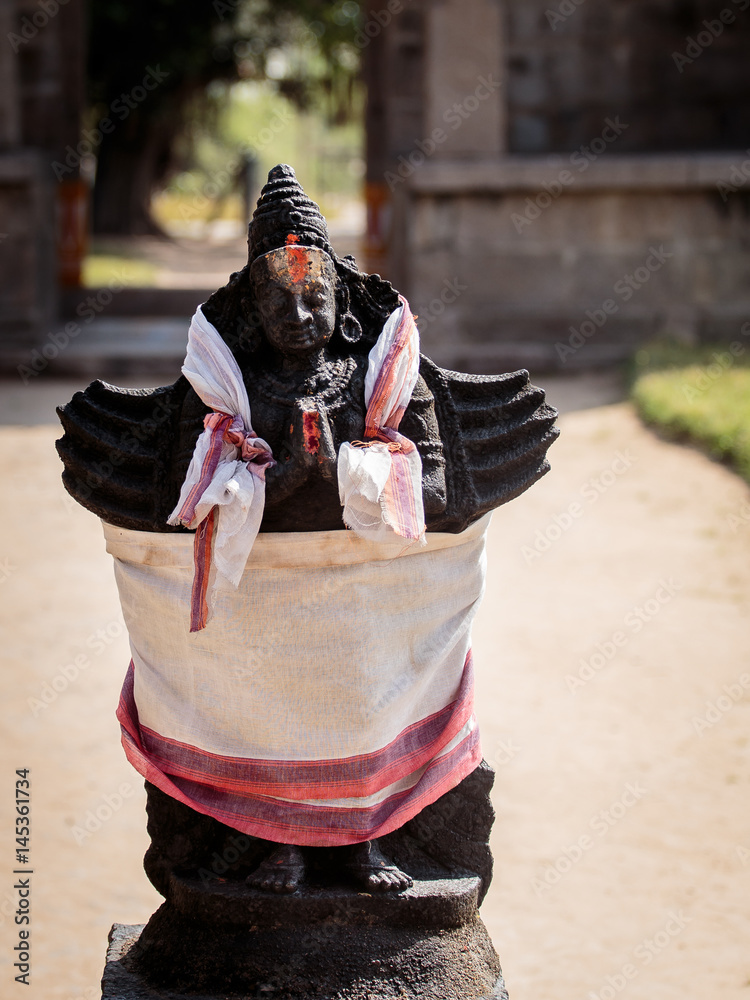 Garuda bird idol in hindu temple Stock Photo | Adobe Stock
