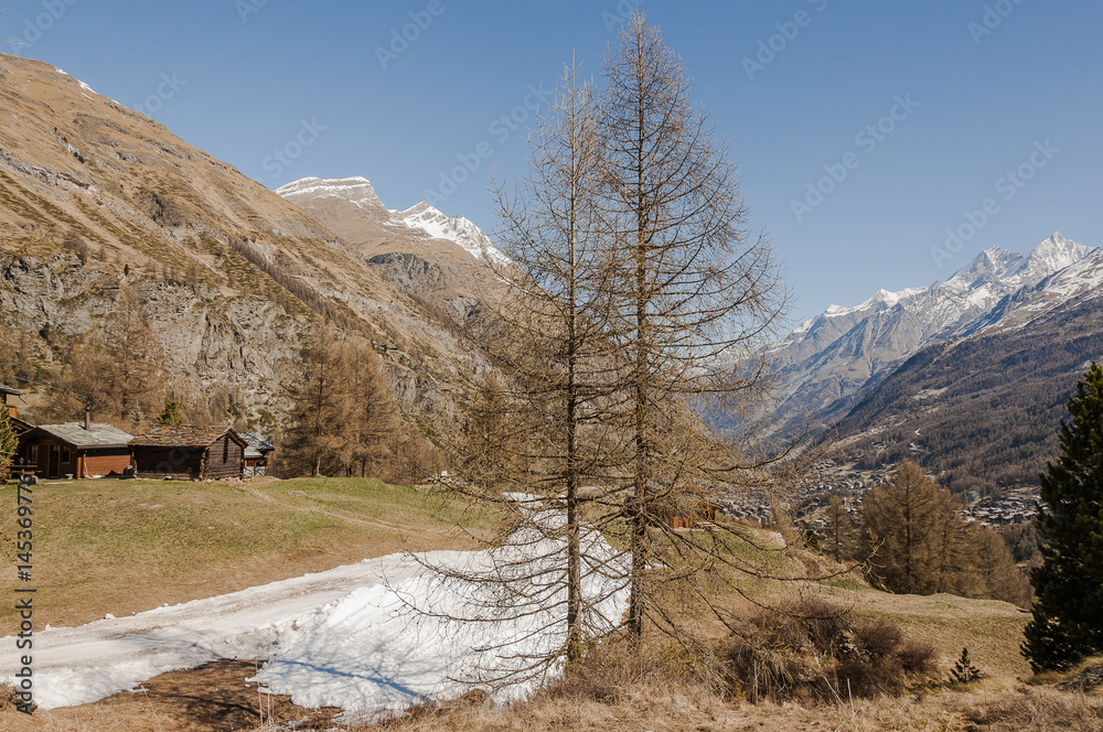Zermatt, Dorf, Alpen, Schweizer Berge, Furi, Zmutt, zum See, Blatten ...