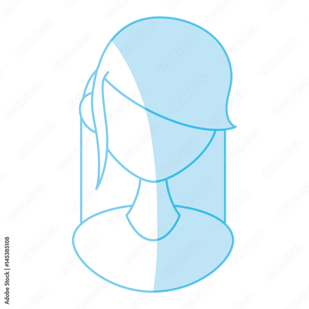 Vecteur Stock Female gender avatar icon vector illustration graphic ...