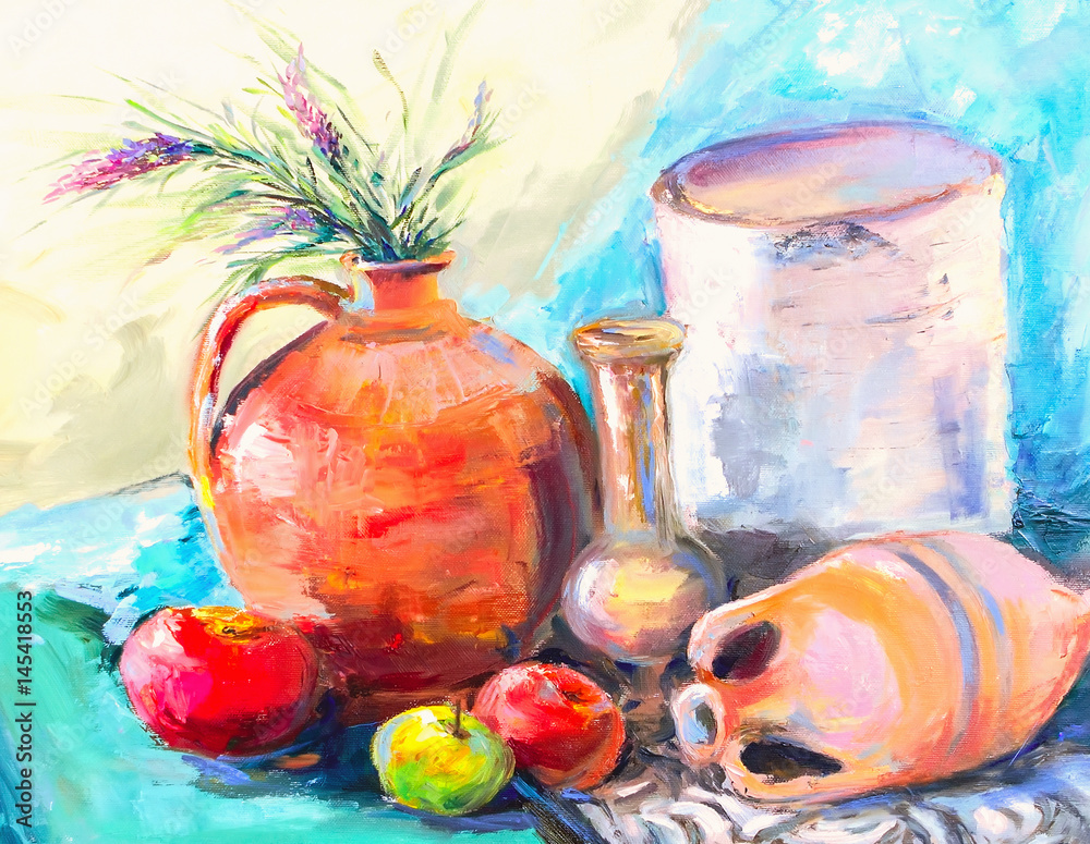 Simple Still Life Drawings In Color