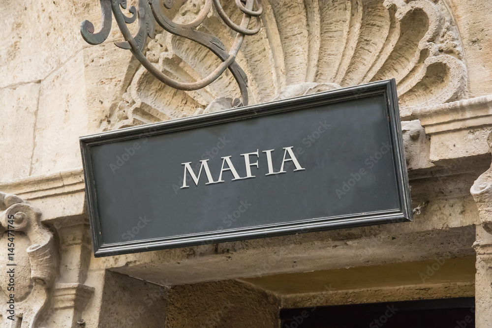 Schild 191 - Mafia Stock Illustration | Adobe Stock