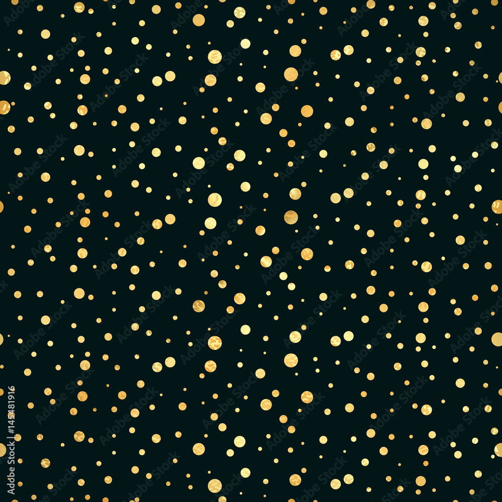 Gold circle seamless pattern. Abstract gold geometric modern background ...