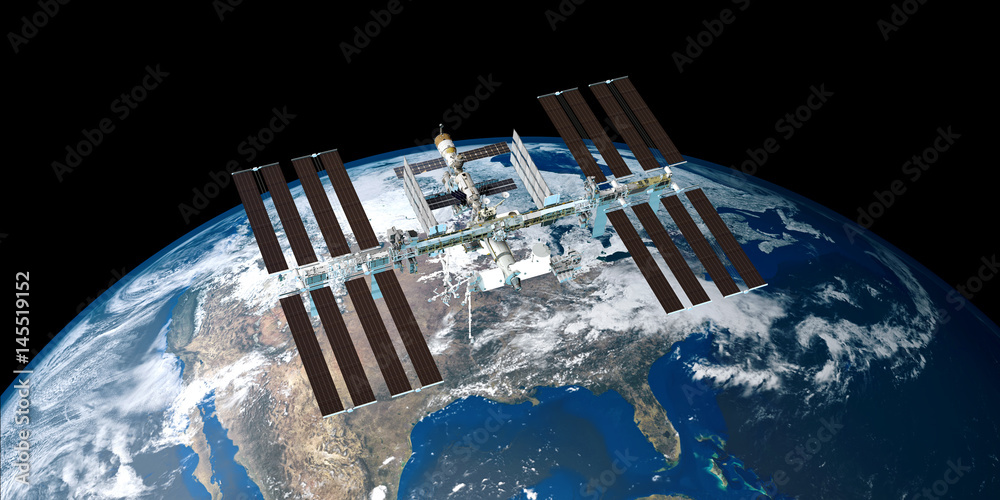 Extremely detailed and realistic high resolution 3D image of ISS ...