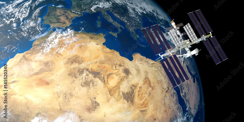 Extremely detailed and realistic high resolution 3D image of ISS ...