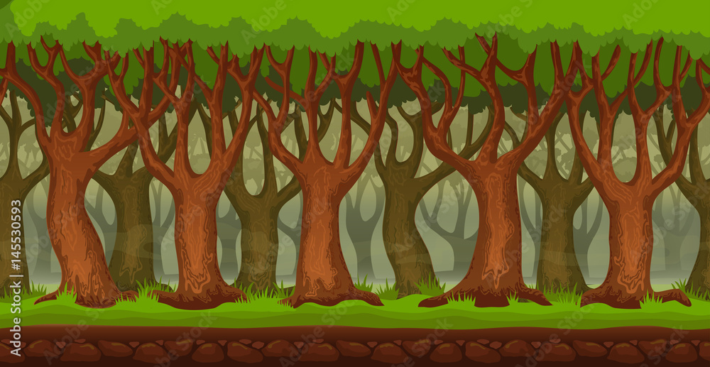 2d Forest Background