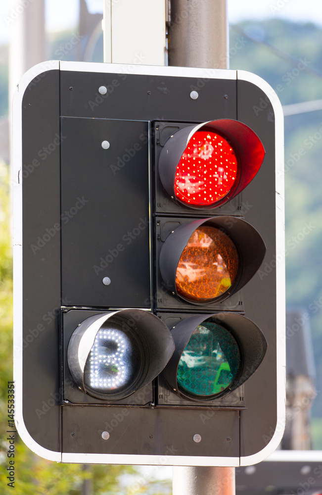 Ampel Anlage Rot Stock-Foto | Adobe Stock