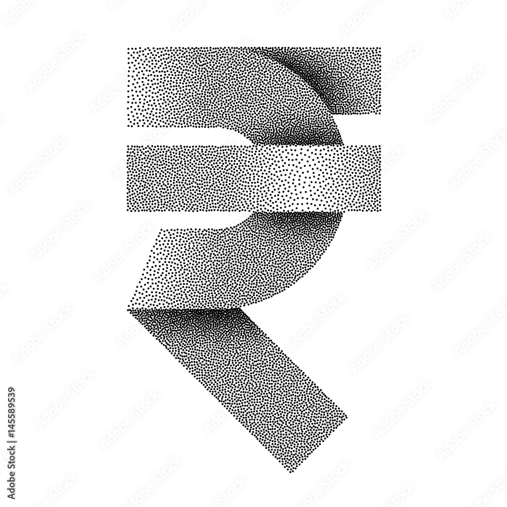 Indian Rupee Symbol Vector