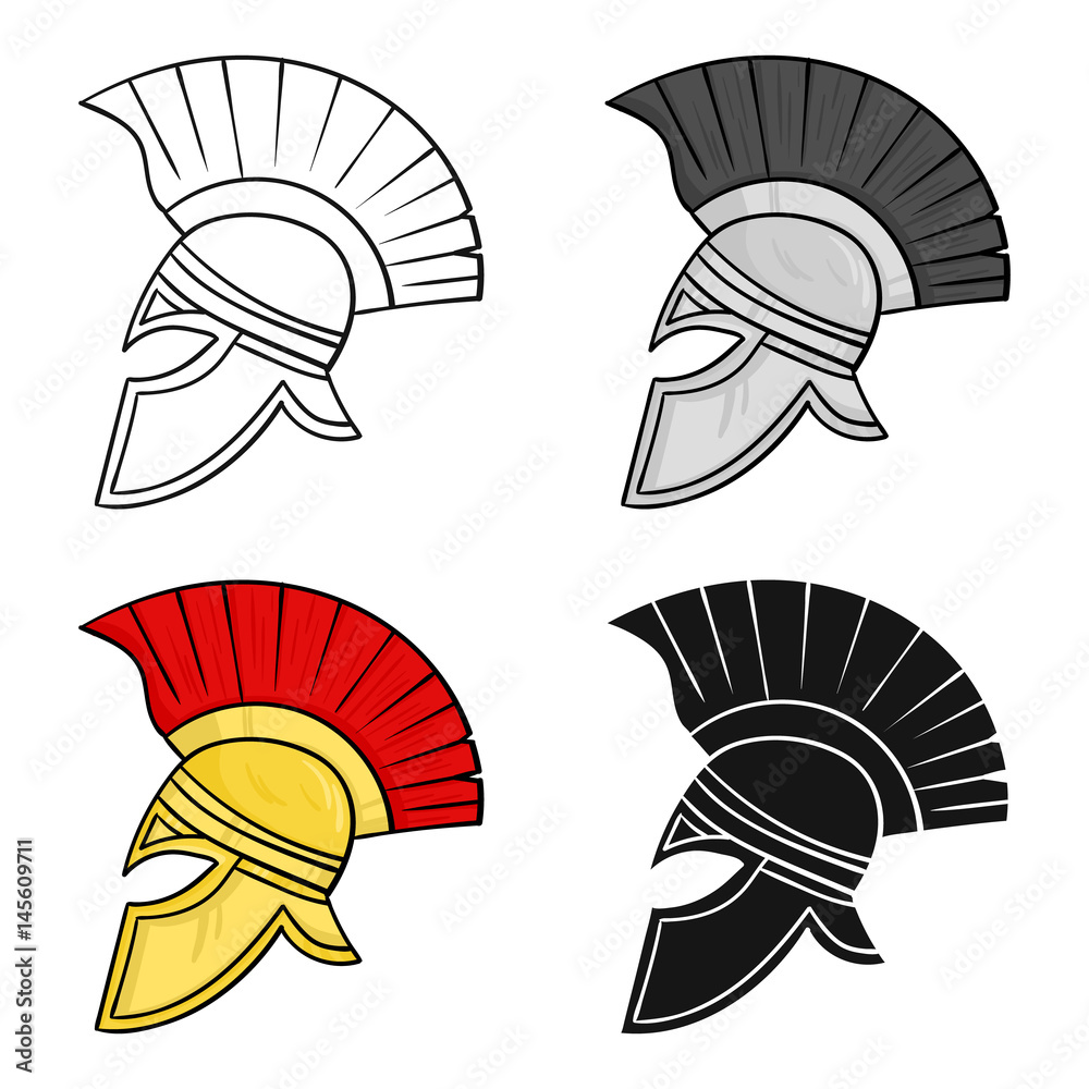 Roman Soldier Helmet Vector