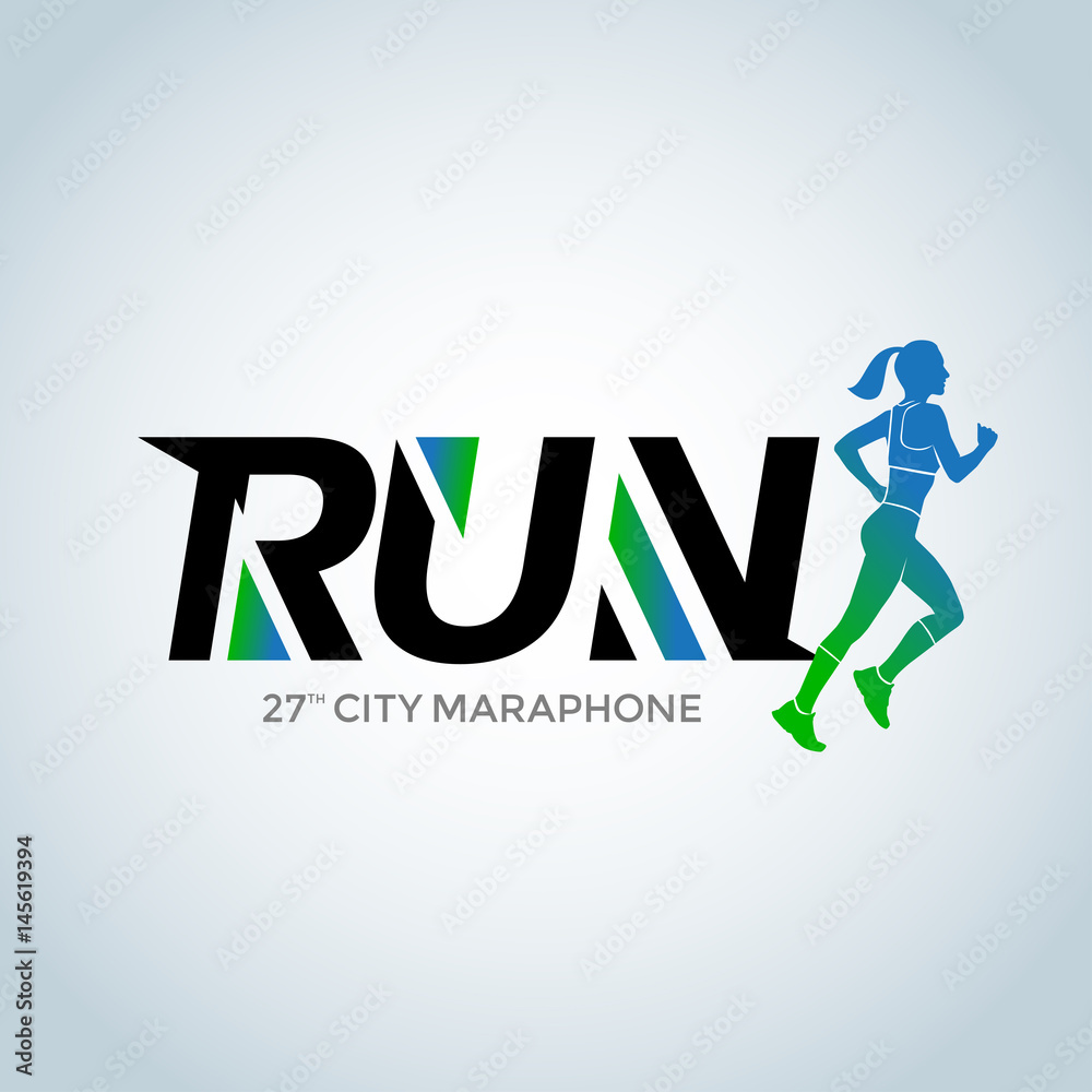 Run club logo template,t-shirt design. Sport logotype template, sports ...
