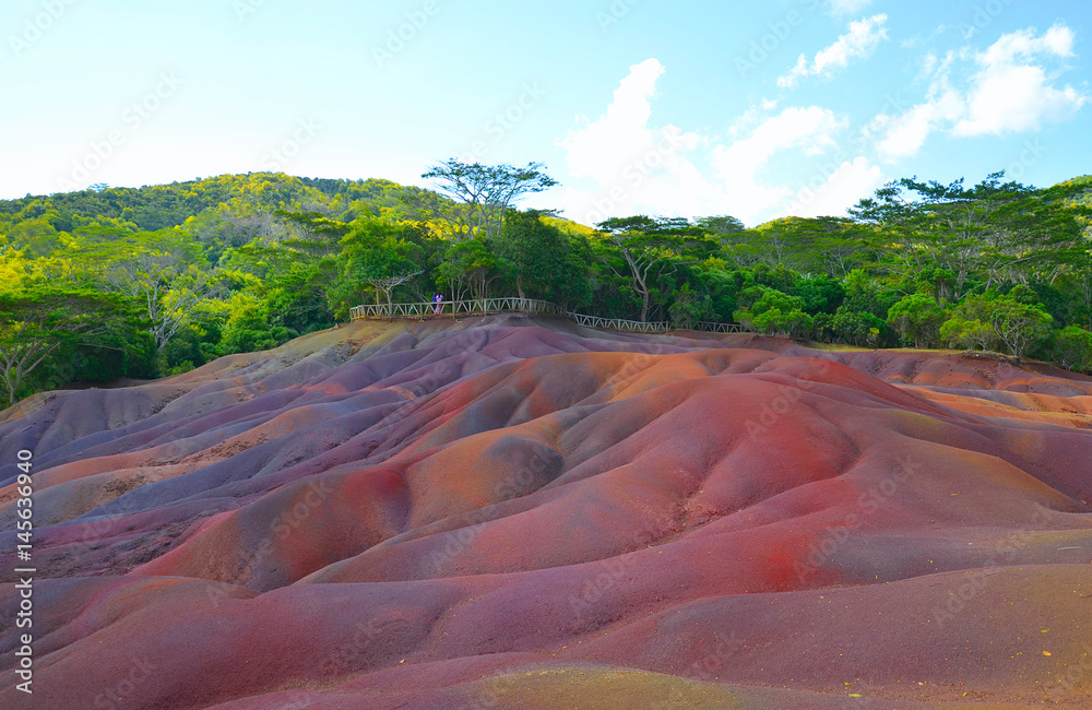 Mauritius - seven colored earths Stock-Foto | Adobe Stock