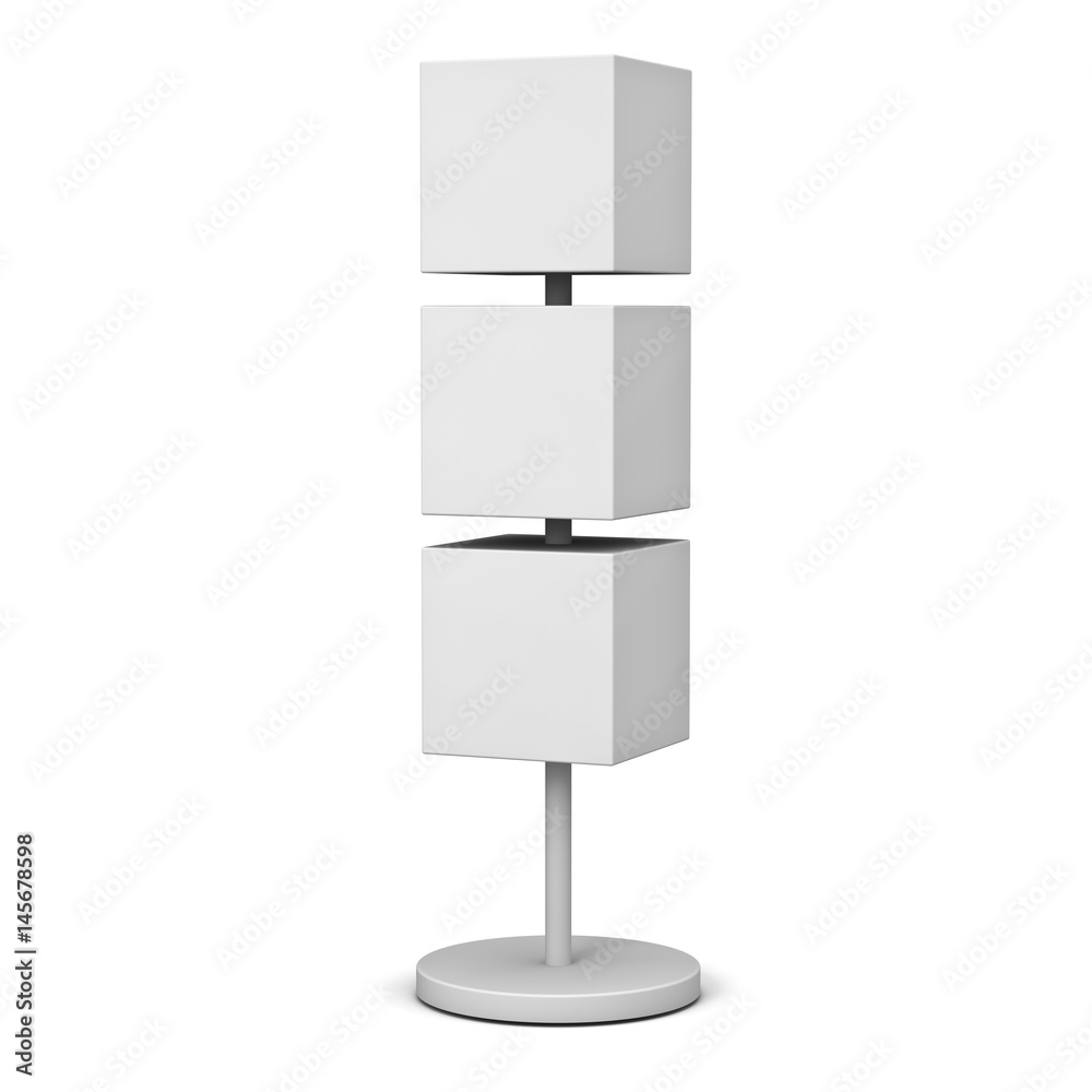 Blank box signboards with pole stand , blank mock up , signage boards ...
