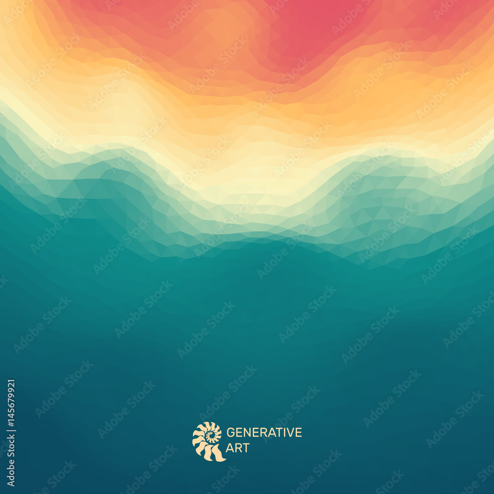 Water Wave. Water Surface. Nature background. Modern pattern. Vector ...