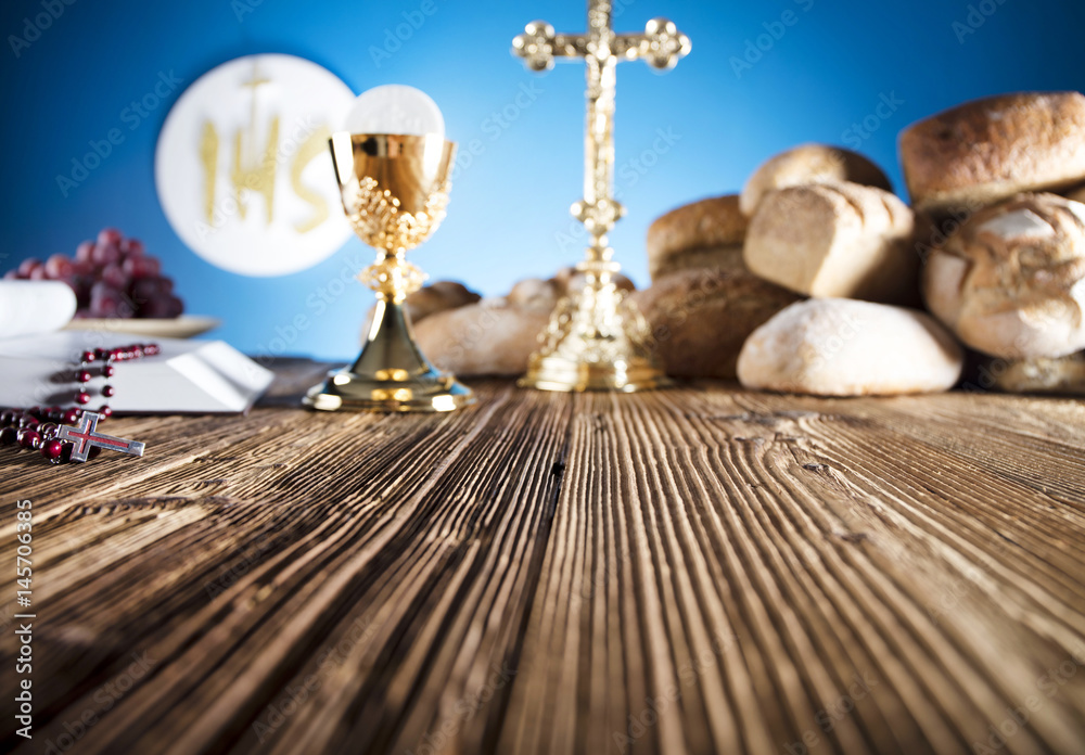 Chalice And Bread Wallpaper