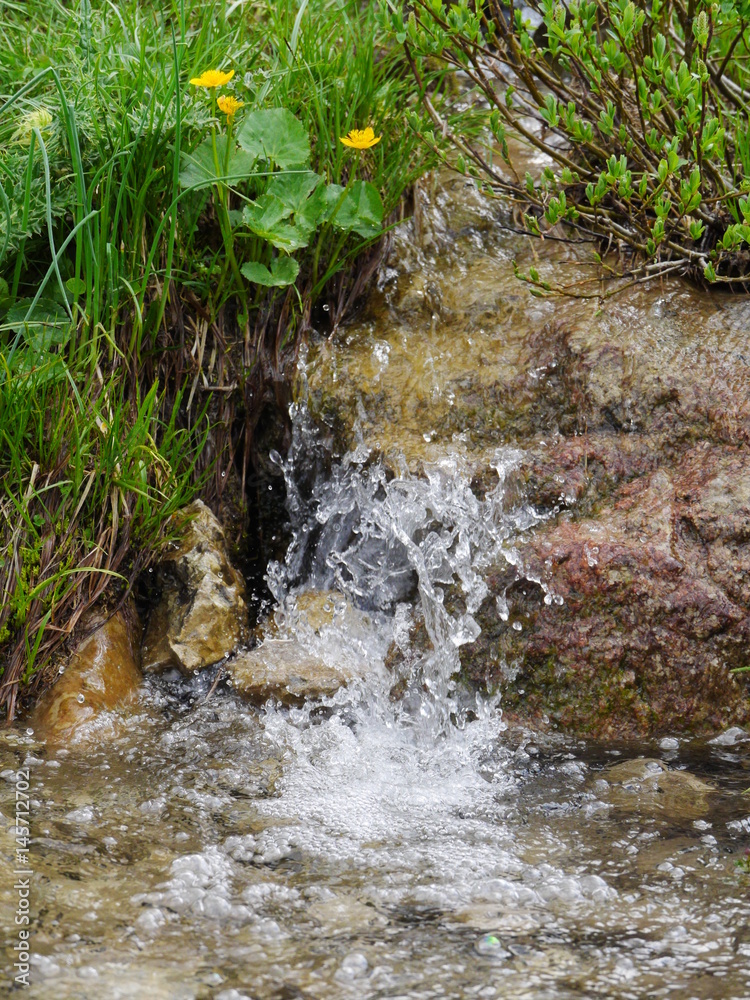spring water fountain Stock Photo | Adobe Stock