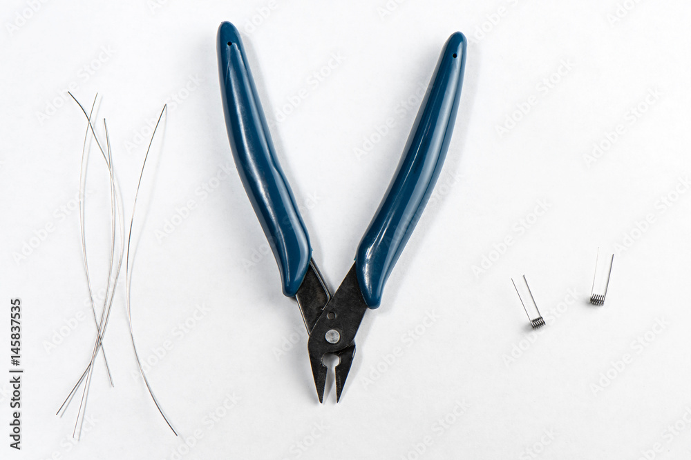 set for winding atomizer for vaping, with cutting pliers, wire cantala ...