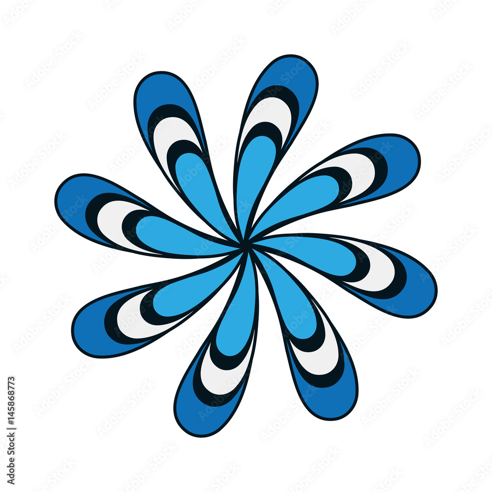 symmetric figure icon over white background. vector illustration Stock ...