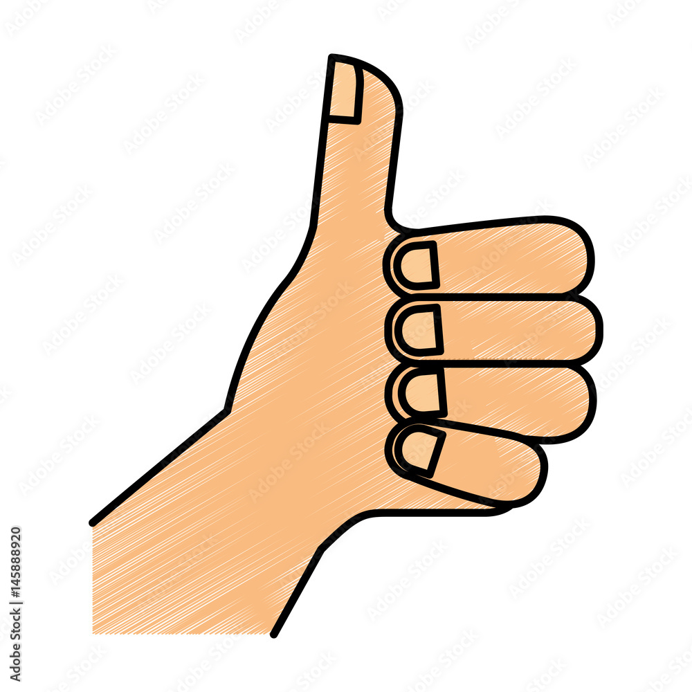 hand human like icon vector illustration design vector de Stock | Adobe ...