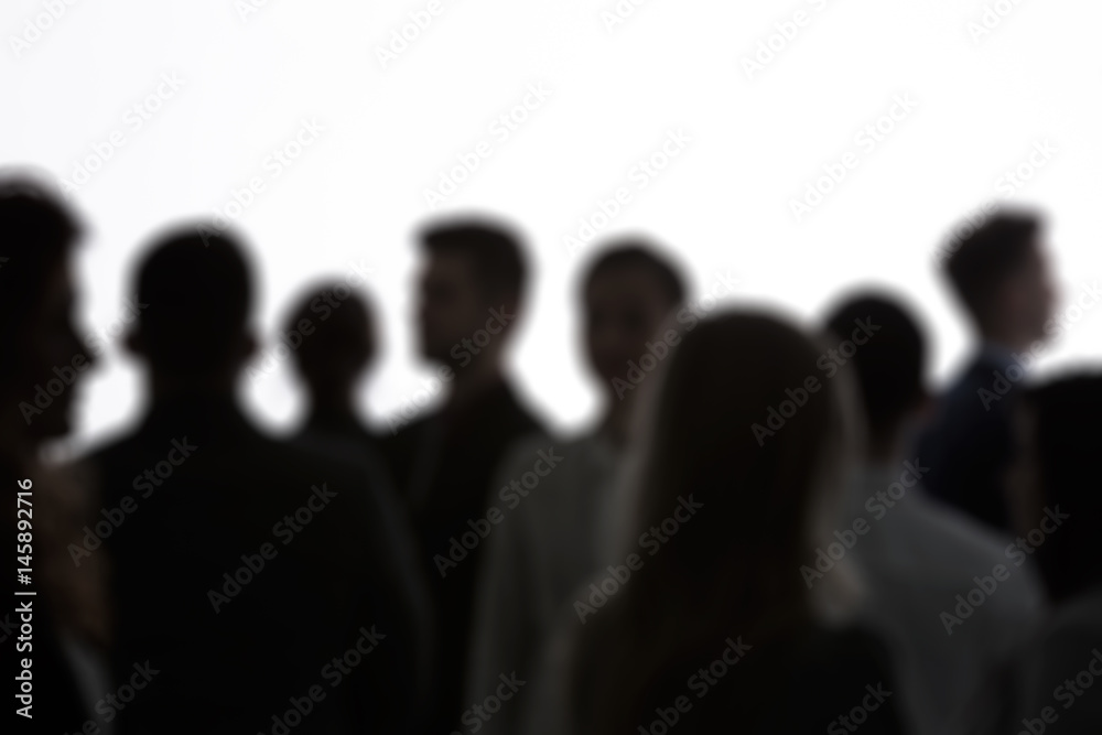 Anonymous people standing Stock 写真 | Adobe Stock