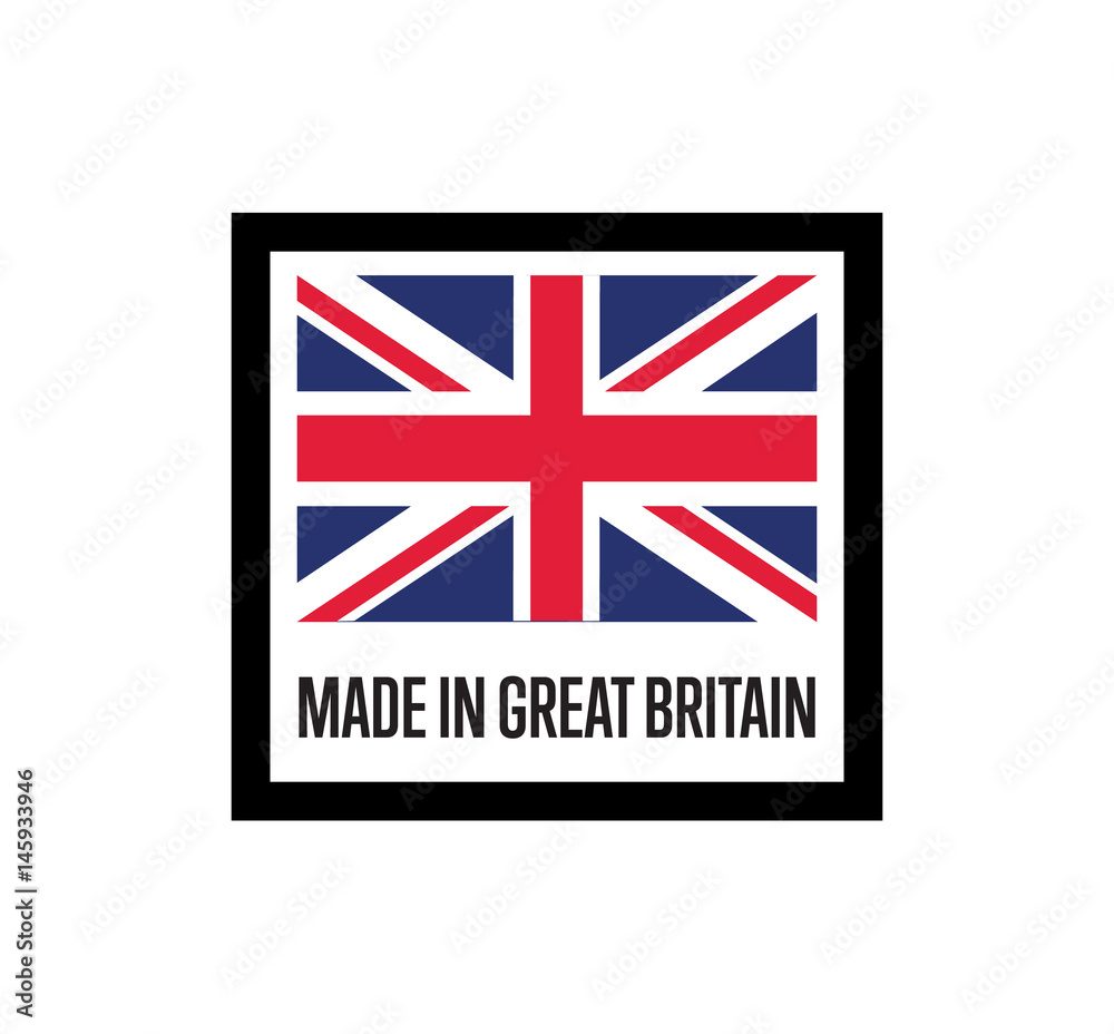 Made in England label for products vector illustration isolated on ...