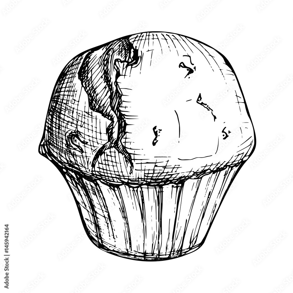 Muffin Black And White