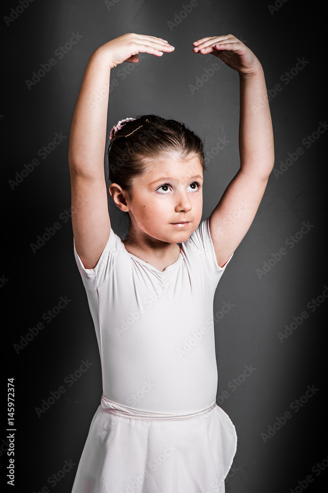beautiful young ballerina in ballet pose classical dance Stock Photo ...