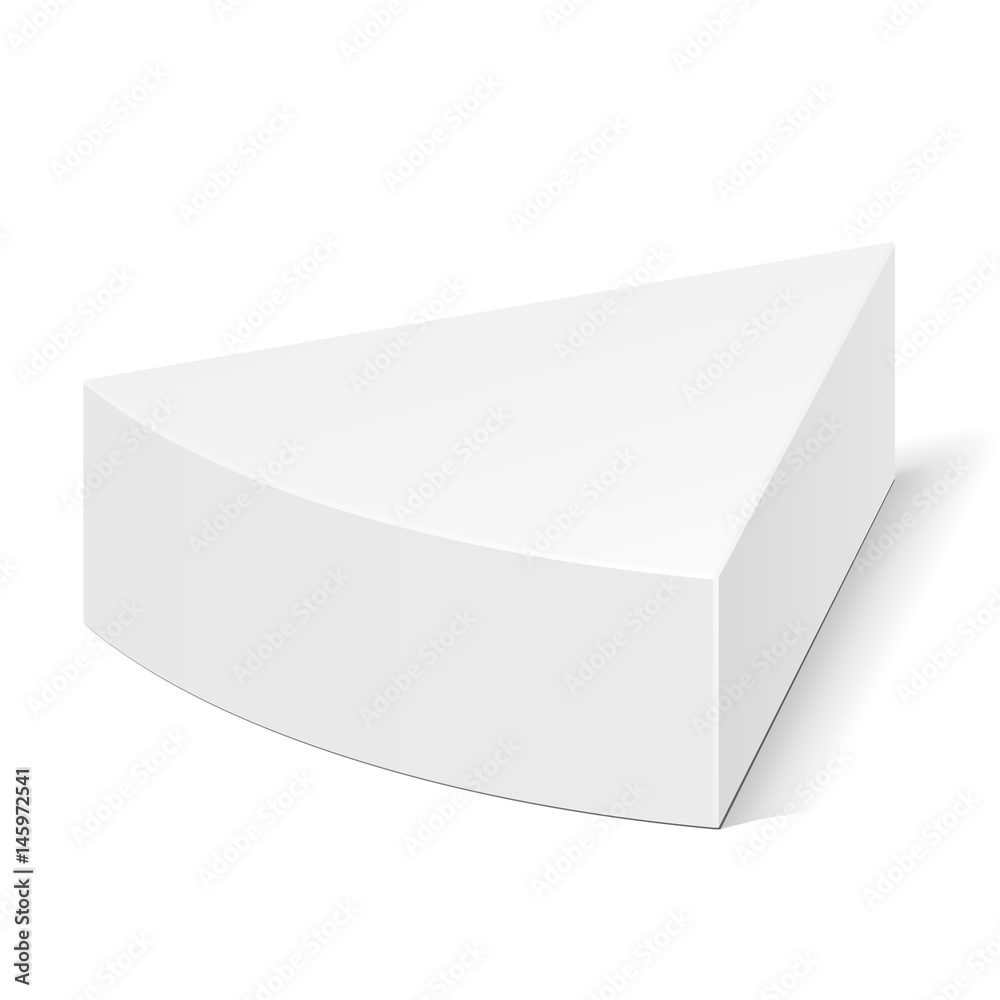 White Cardboard Triangle Box Packaging For Food, Gift Or Other Products ...