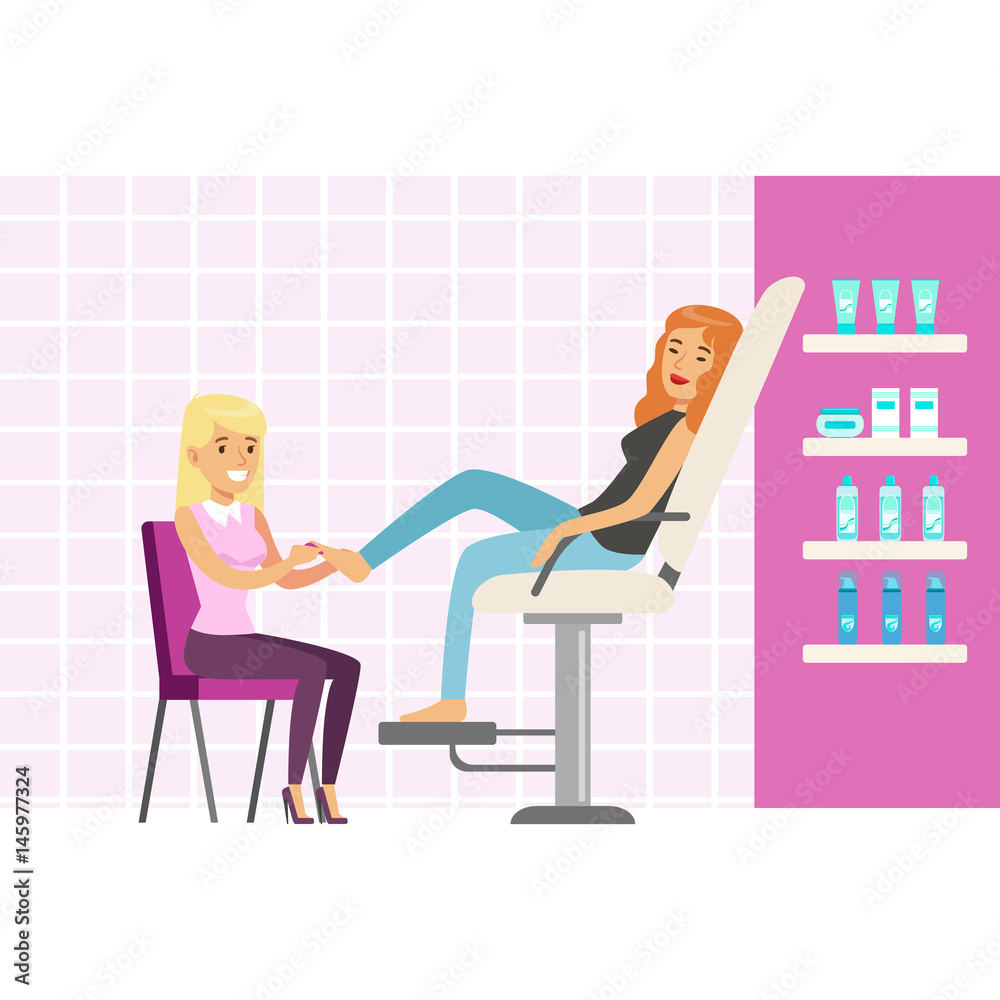 Cartoon Spa Beauty