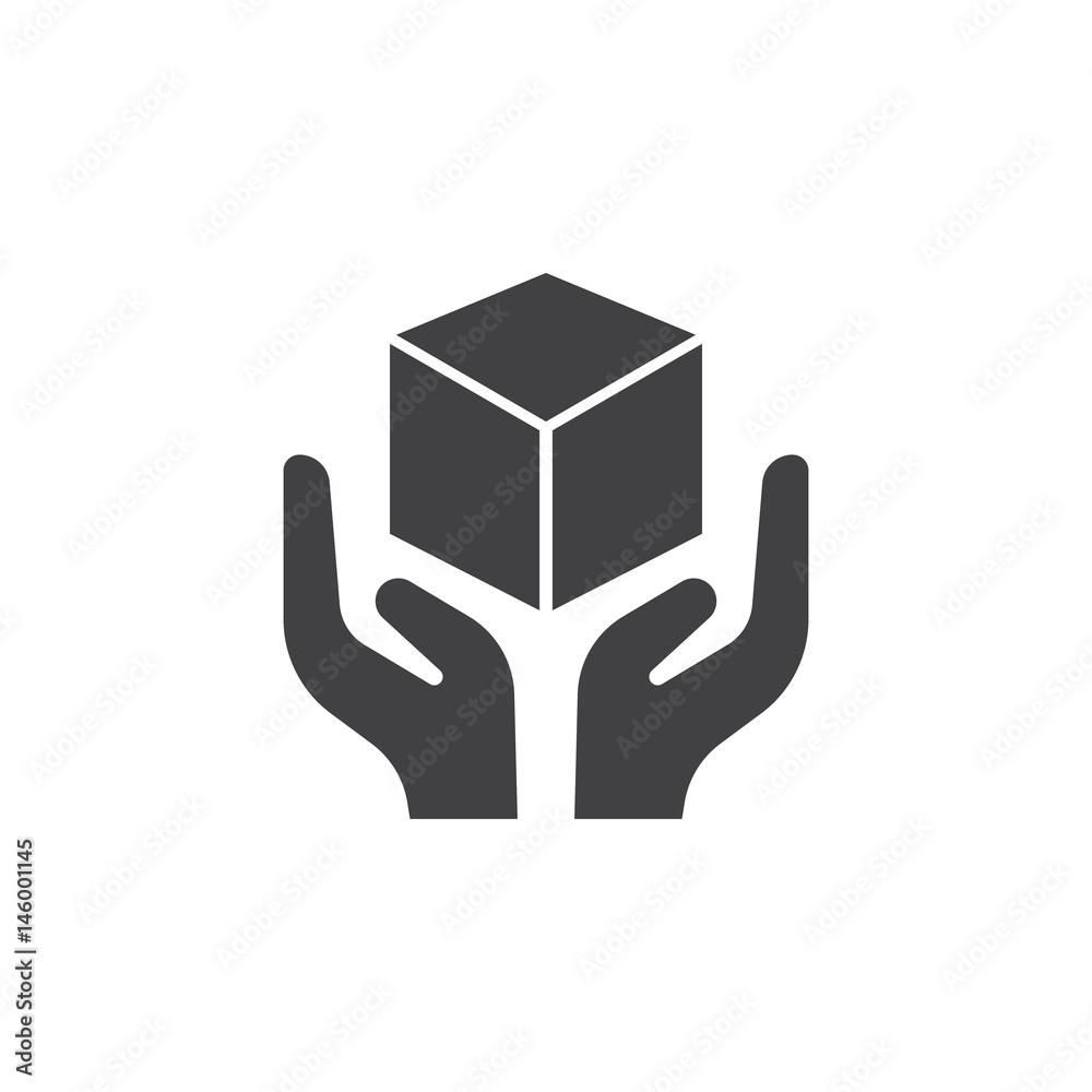 Handle with care sign on cardboard, vector illustration Stock Vector ...