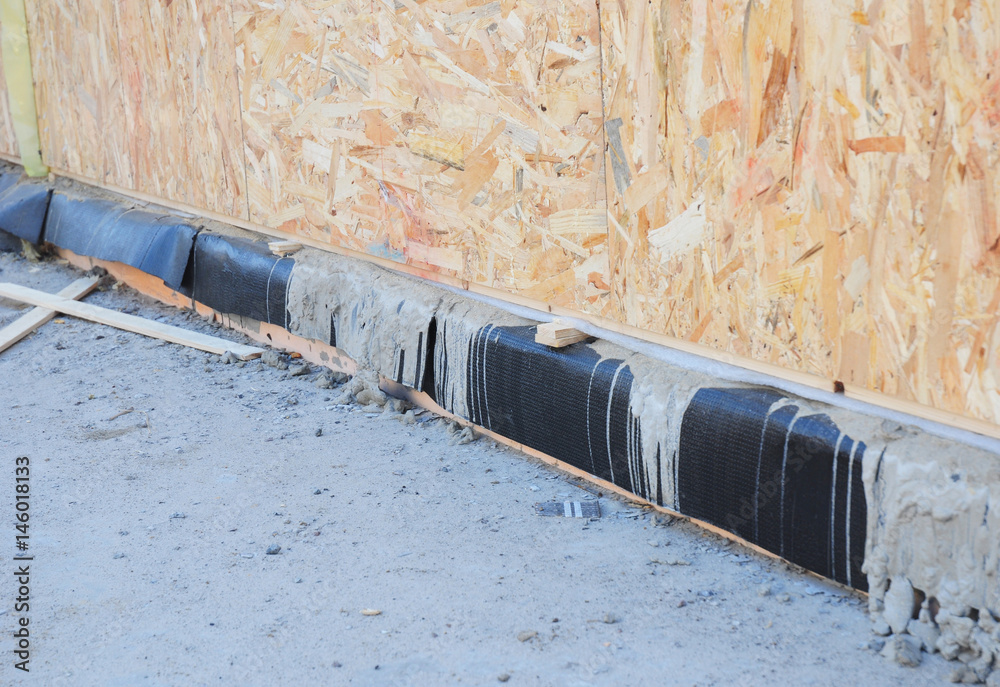 Waterproofing basement SIP panel walls. Sip House foundation ...