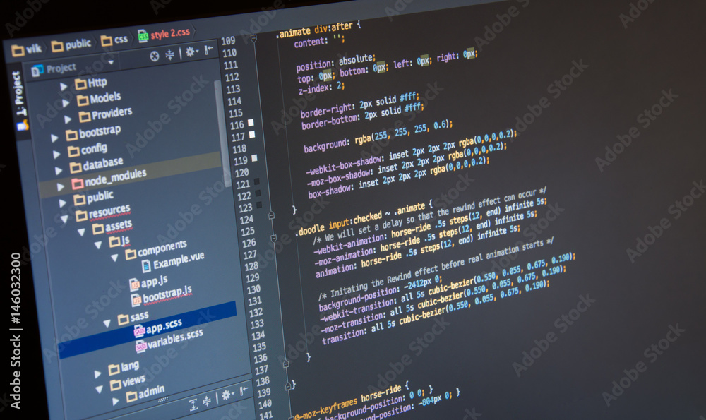 Poster Making Css3 code in IDE – Wall Art | UkPosters