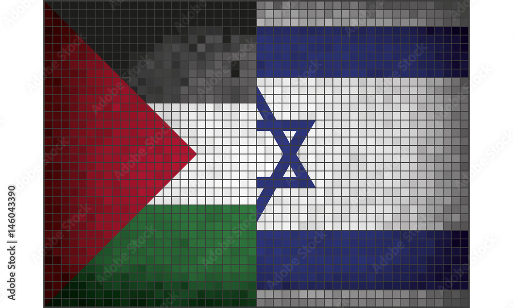 Flags of Palestine and Israel Stock Vector | Adobe Stock