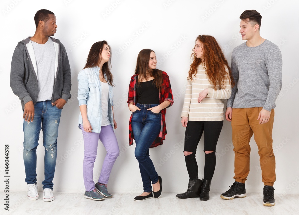 Students Standing In Line