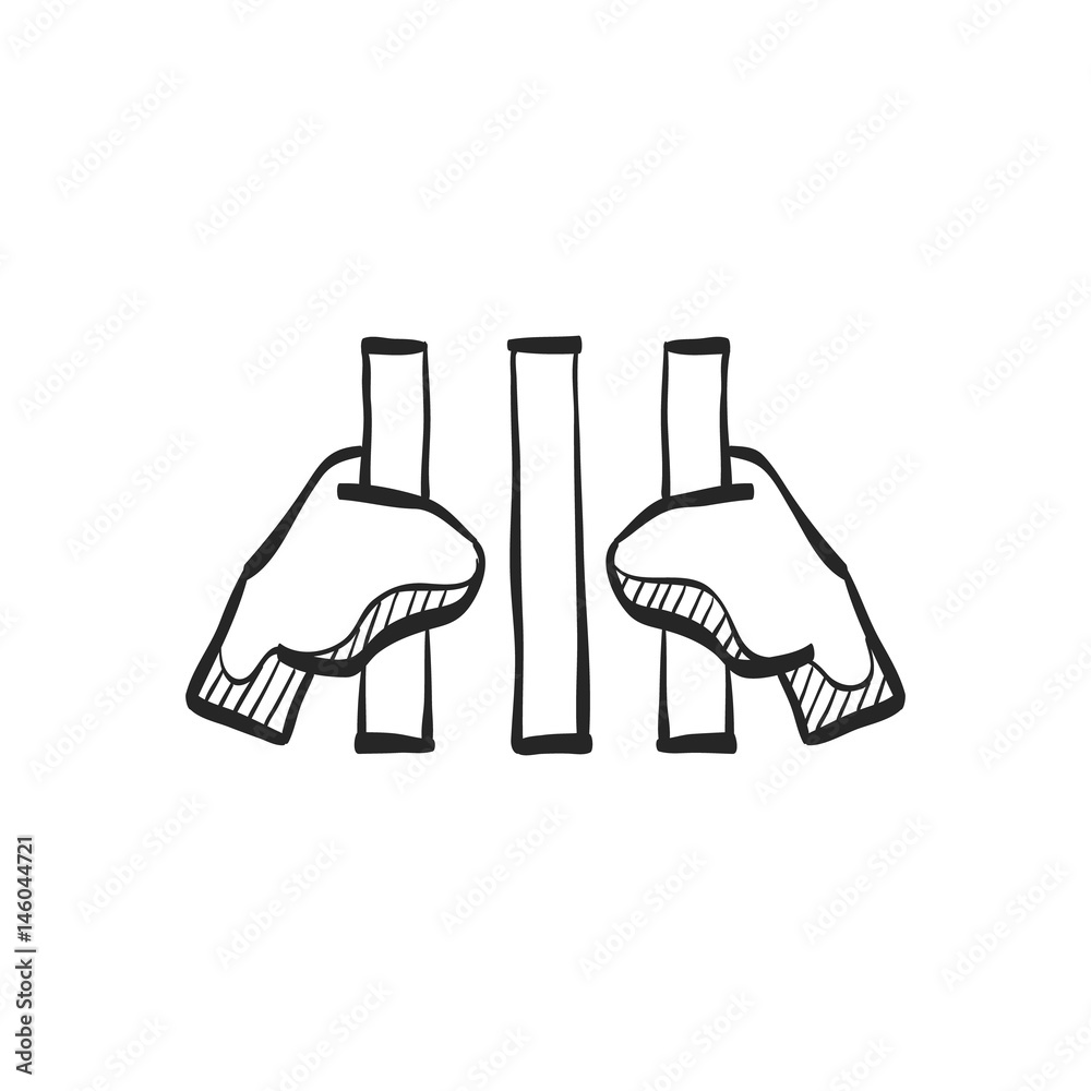 Sketch icon - Hand holding bars Stock Vector | Adobe Stock