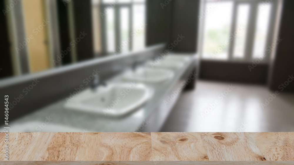 Commercial bathroom for washing hands. washbasins public toilets with ...