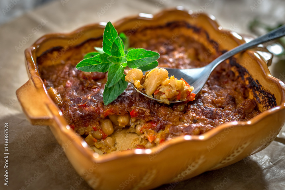 Prebranac-Balkan Baked Beans Stock Photo | Adobe Stock