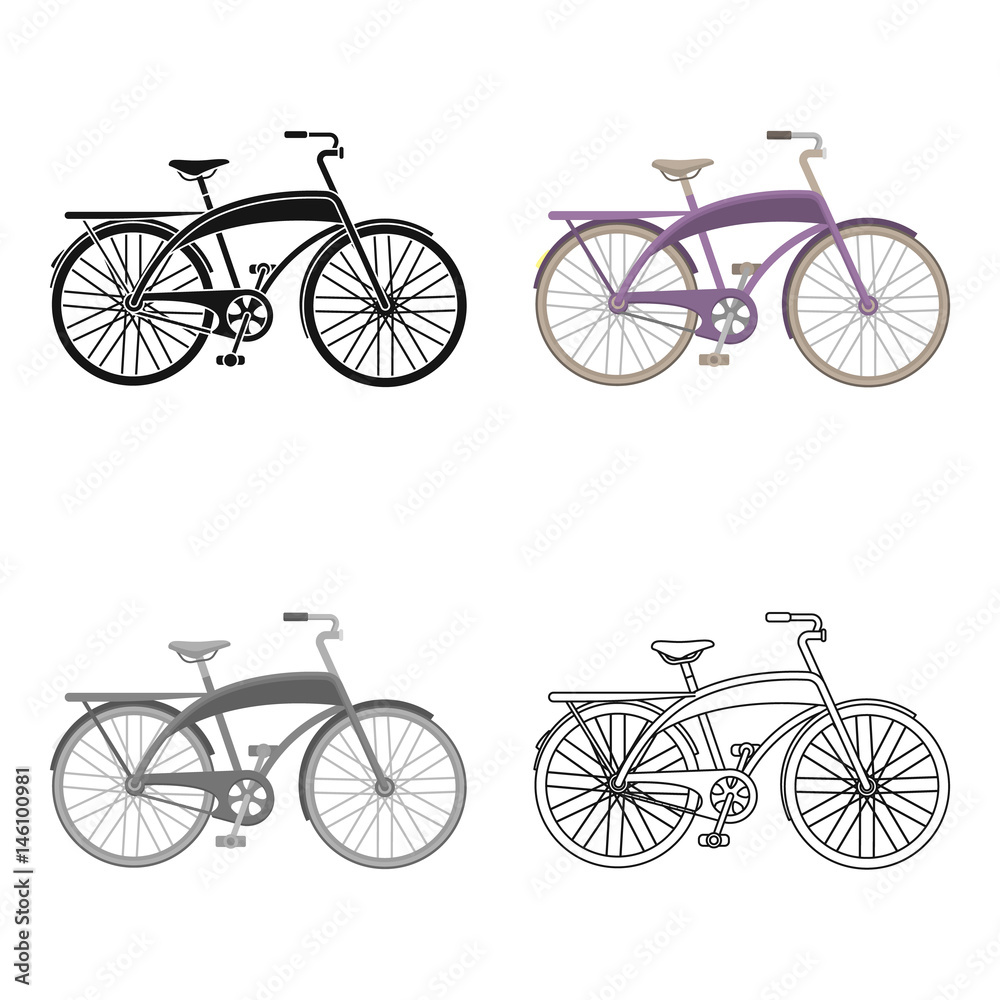 Road bike for walking with a semicircular frame.Different Bicycle ...