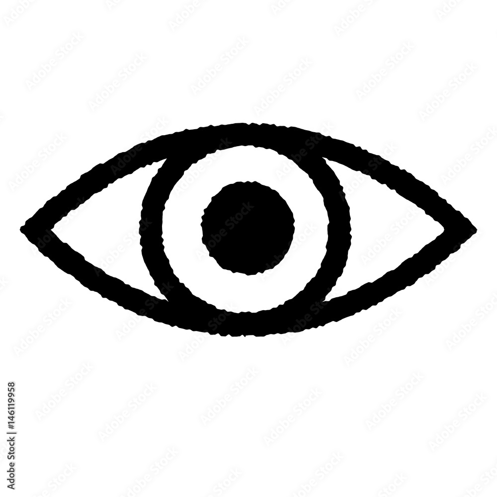 Vector of Eye Icon doodle. EPS8 . Stock Vector | Adobe Stock