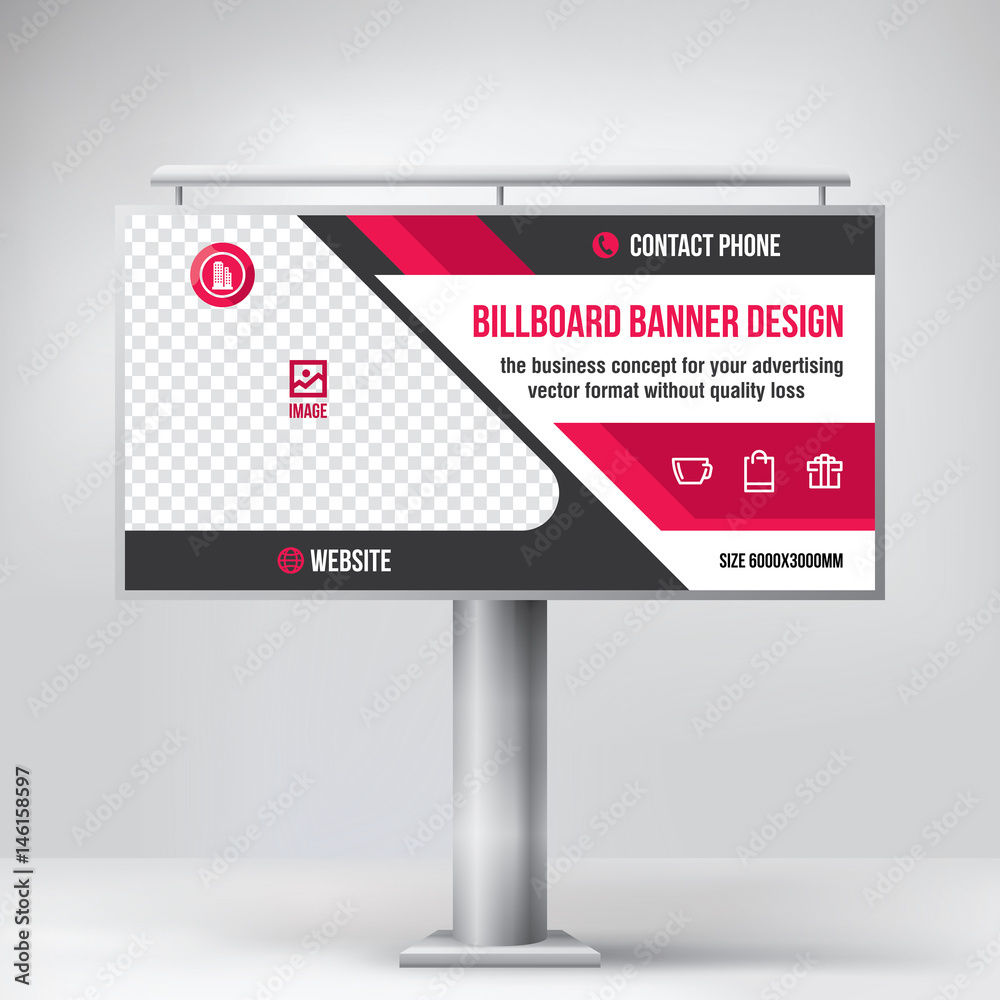 Vecteur Stock Billboard Design A Universal Template For Placement