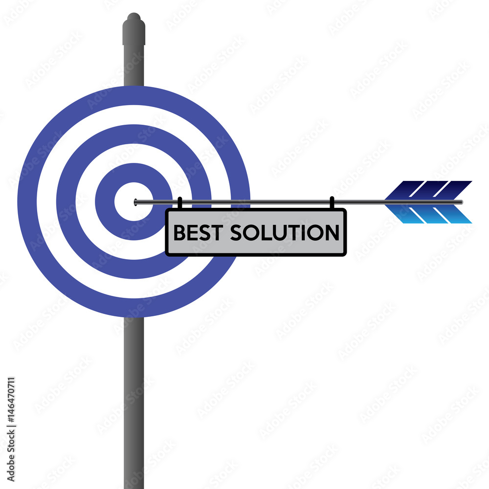 Target with arrow vector illustration Stock Vector | Adobe Stock